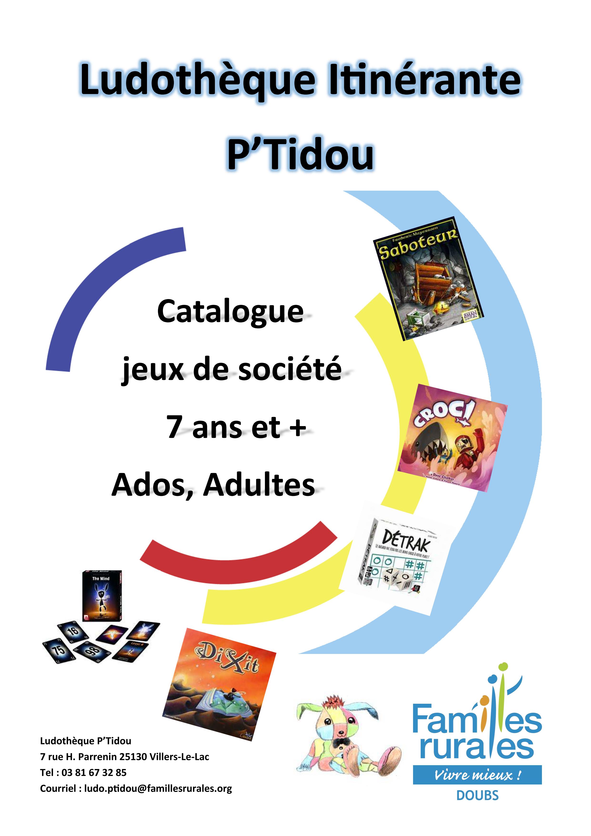 Nos catalogues de jeux | Familles Rurales ludothèques Doubs
